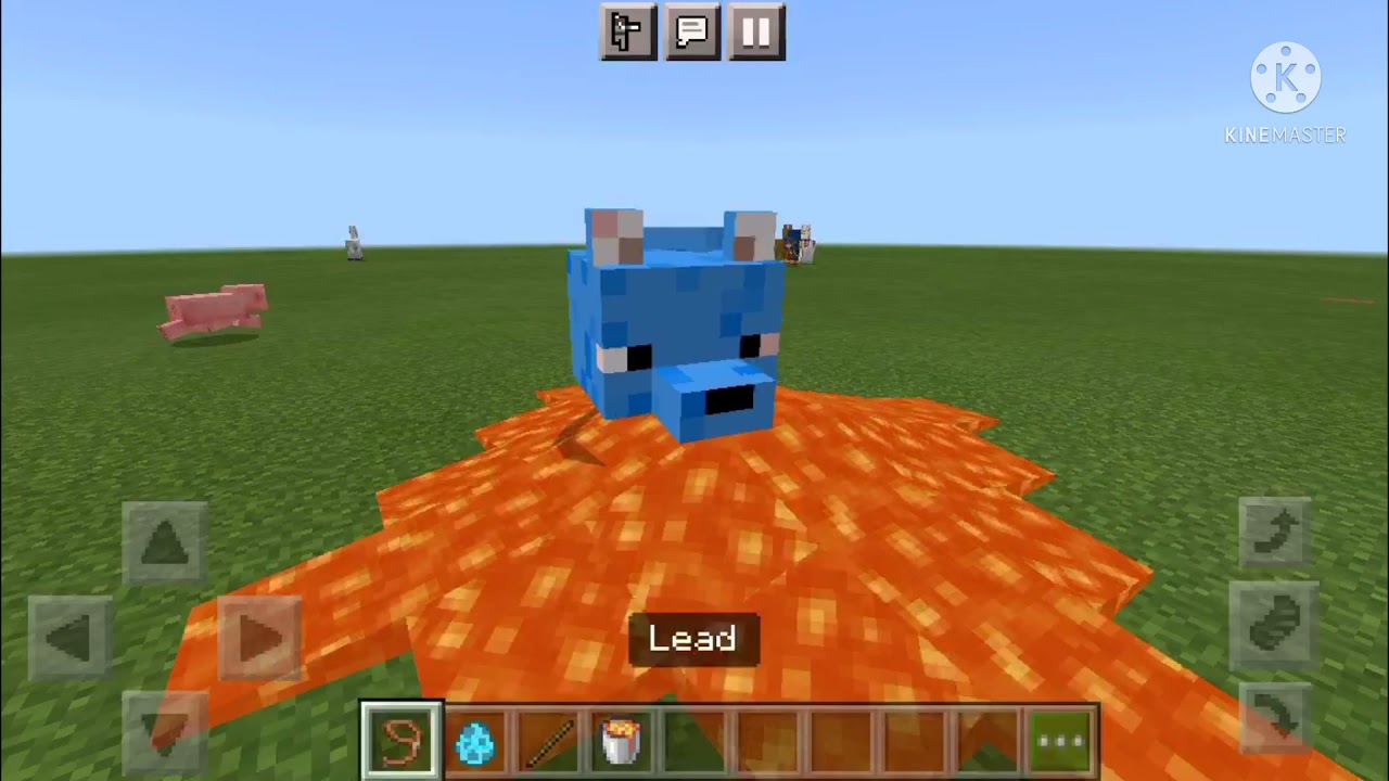 i made a big blue fox in minecraft - YouTube