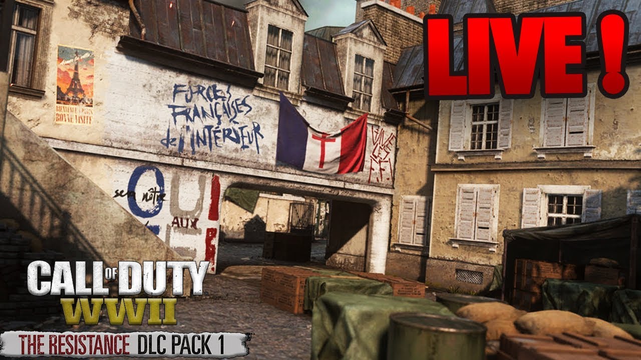 5h DE LIVE DÉCOUVERTE DLC 1 "THE RESISTANCE" COD WW2 - YouTube