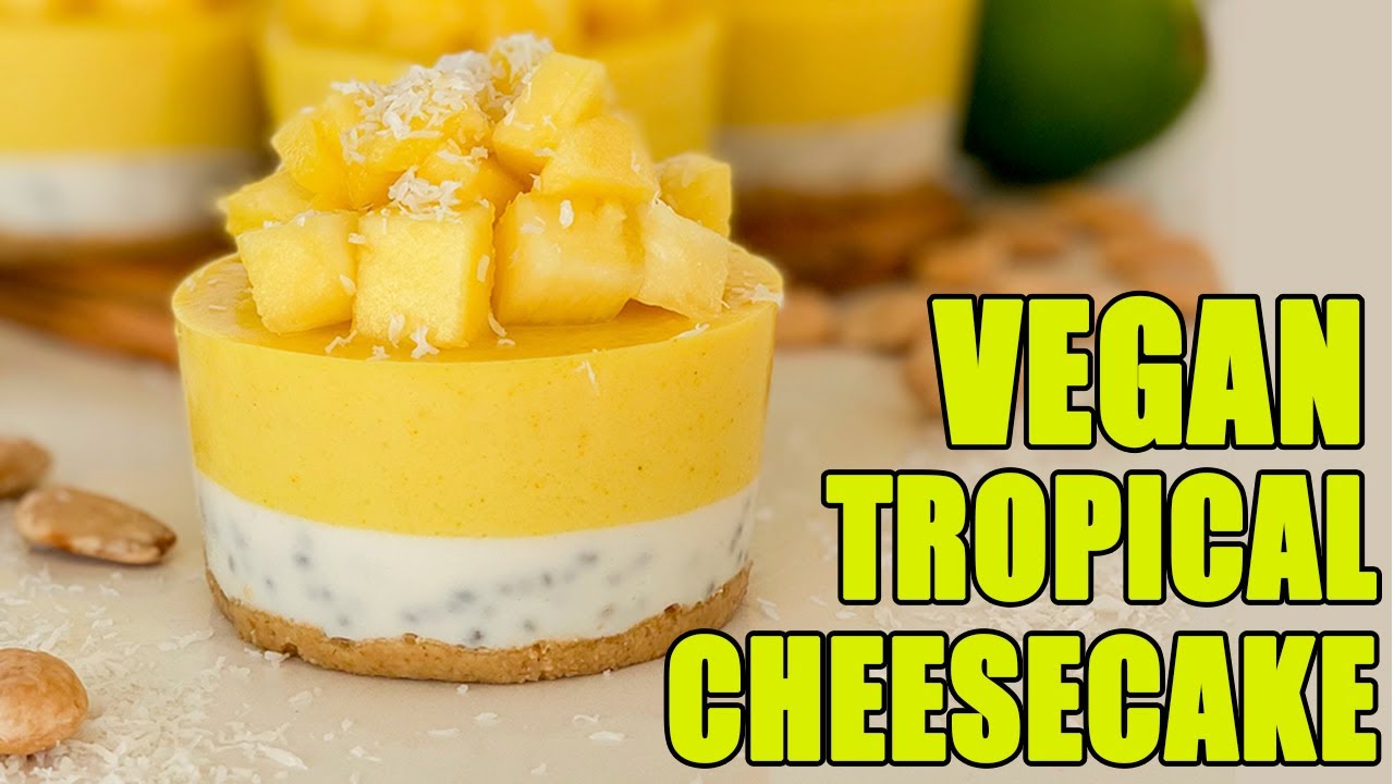 RECIPE: Vegan tropical cheesecake - YouTube