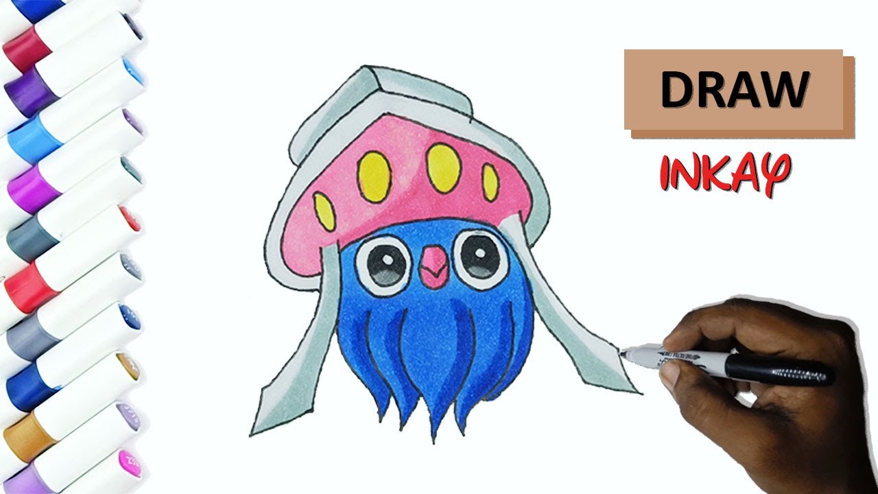 Drawing Inkay !!! How To Draw Inkay from Pokemon - YouTube