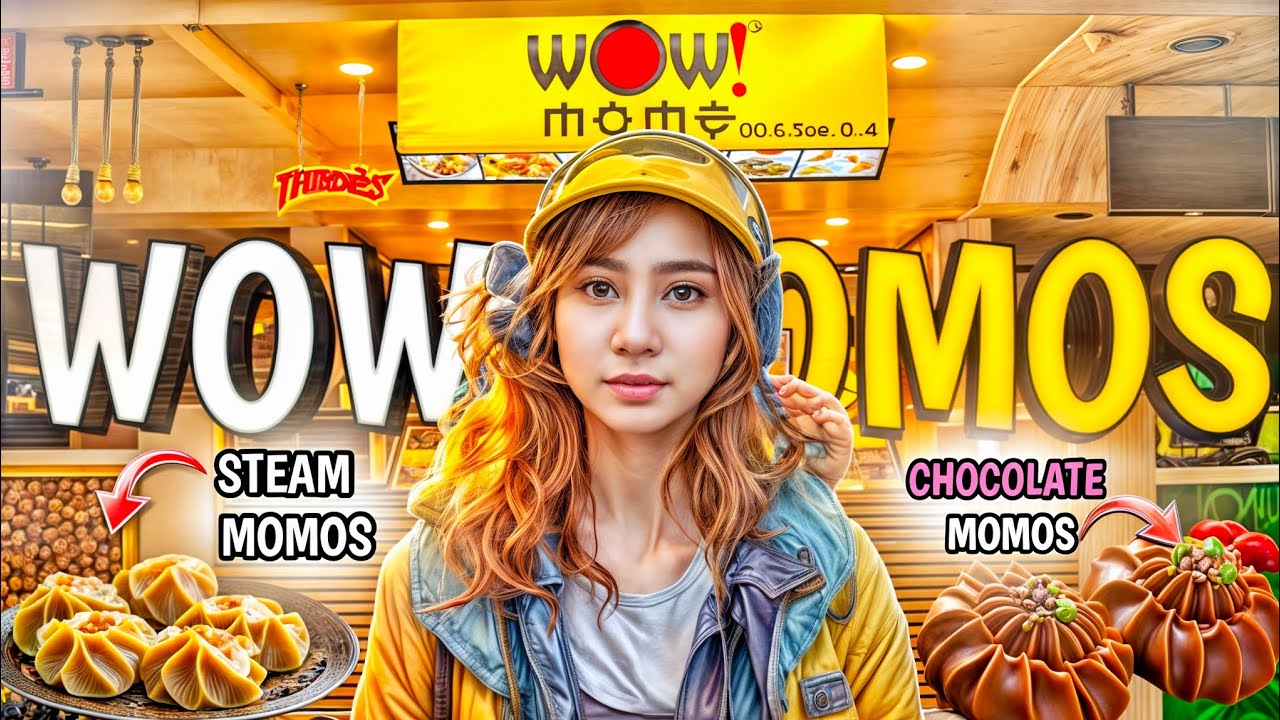 Wow Momo Chocolate Momos & Momo Burger Today I Will Eat It !! - YouTube