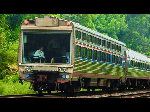 Rare! Amtrak’s “American View” on the rear of Amtrak P449 - YouTube