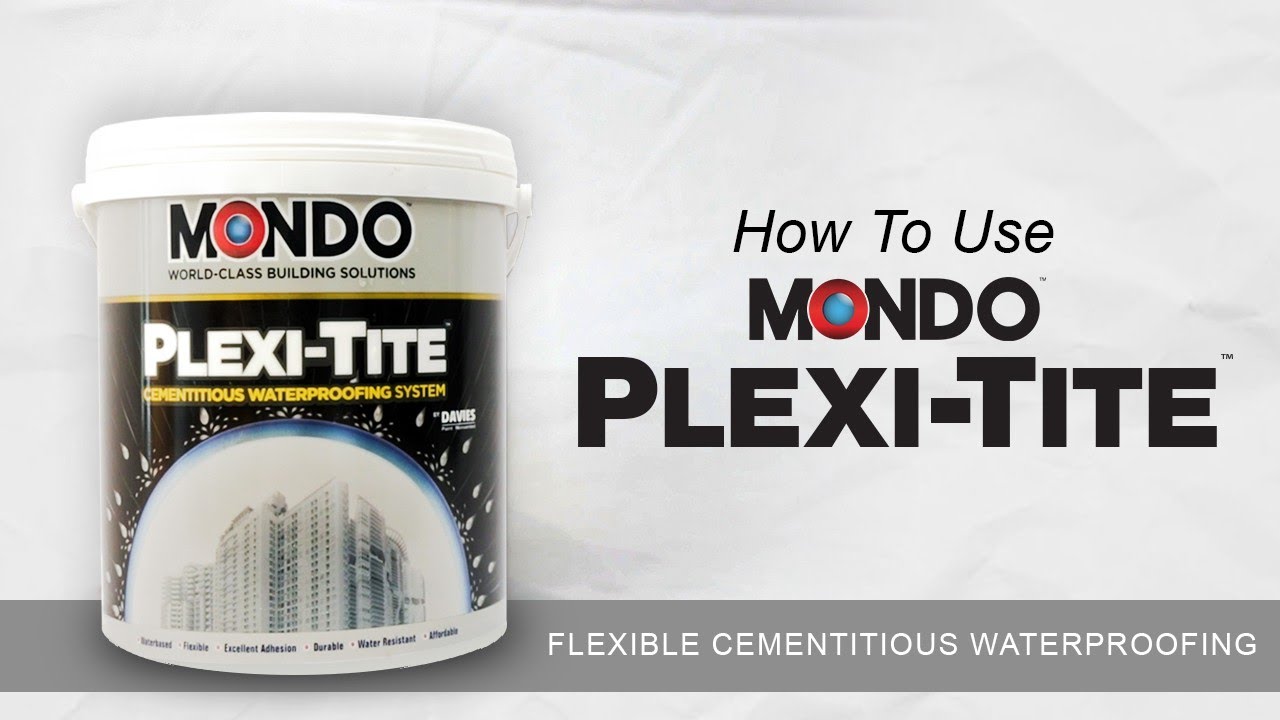 How to use: MONDO PLEXI-TITE Cementitious Waterproofing System - YouTube