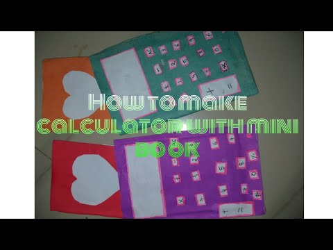 How to make calculator with paper and mini book| Crafts | arts - YouTube