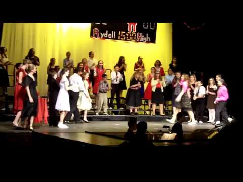 Delaware Valley Middle School GREASE 2010 Born to hand jive - YouTube