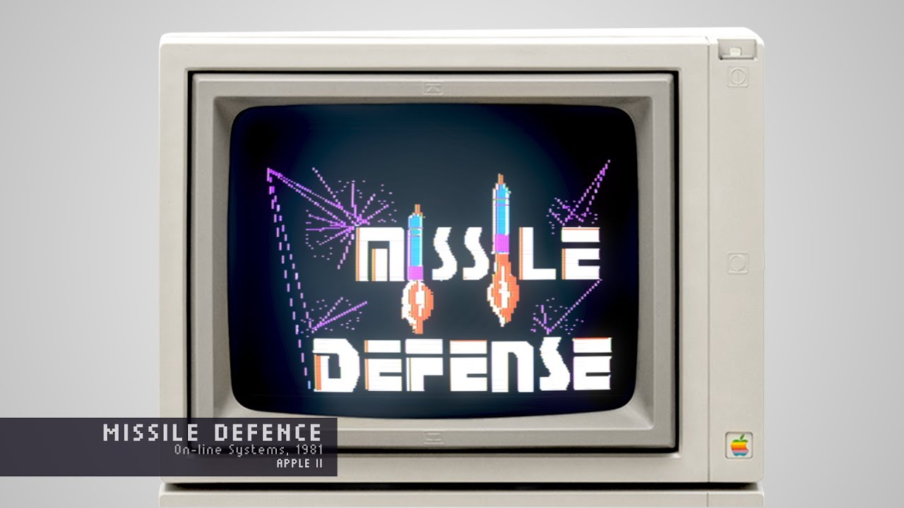 Missile Defense - On-Line Systems, 1981 - Apple II - YouTube