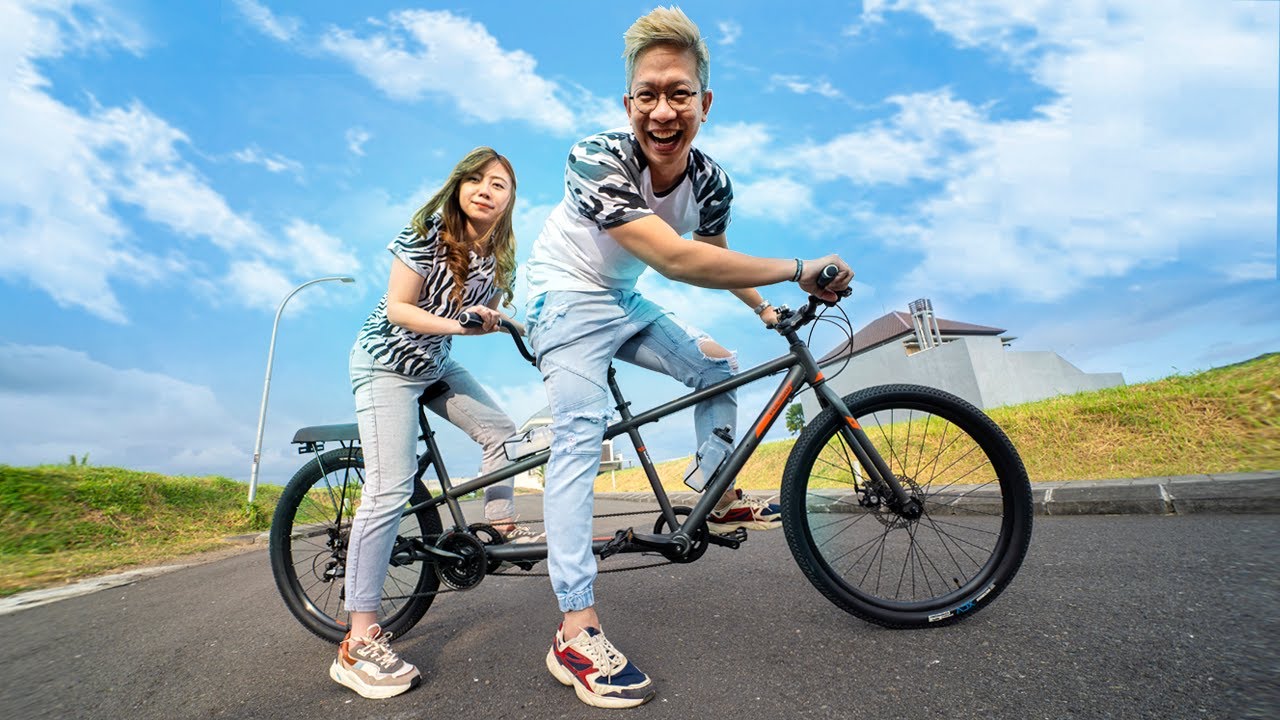 NAIK SEPEDA TANDEM SAMA ISTRI!!! - YouTube