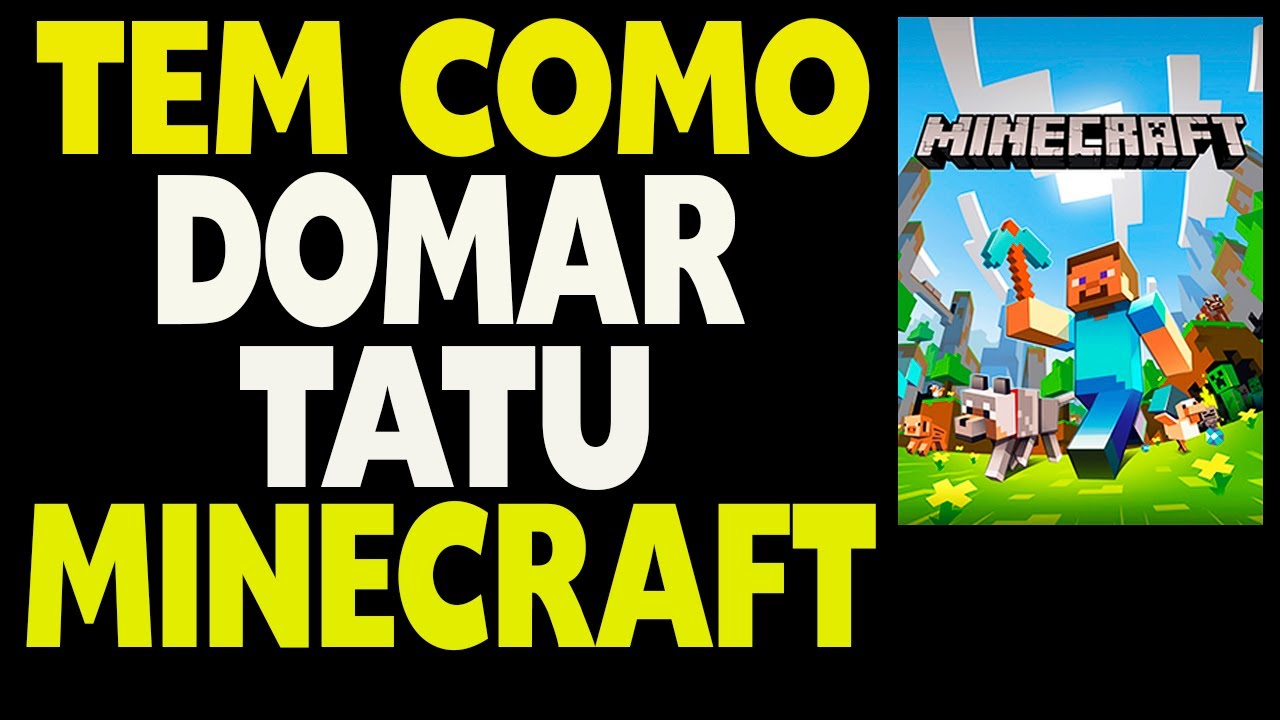 Tem Como Domar um Tatu no Minecraft - YouTube