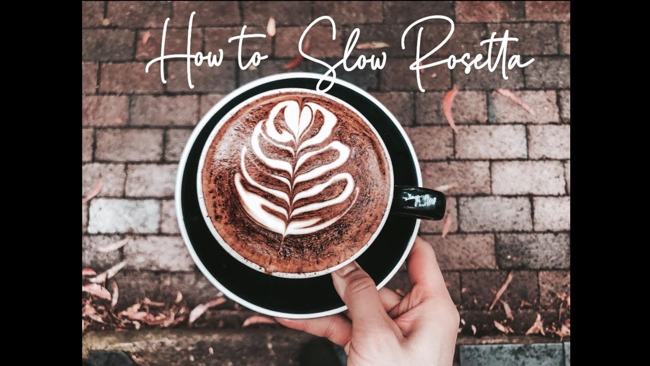 Slow Rosetta , สอนทำลาเต้อาร์ตลาย slow rosetta ,by FB: Barista Fon ...