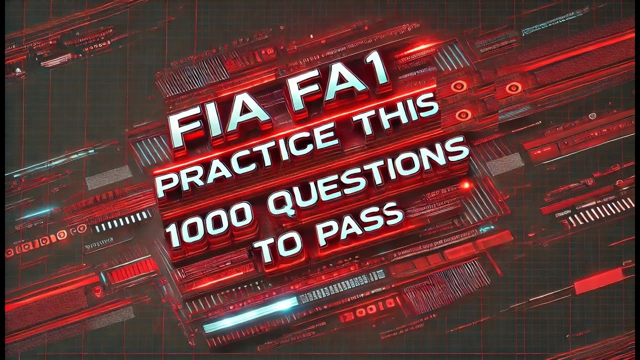 ACCA FIA FA1 1000 Questions with answers - YouTube