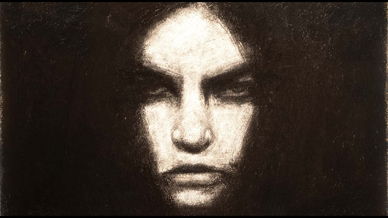 Charcoal Drawing - Aggressive Drawing Style - YouTube