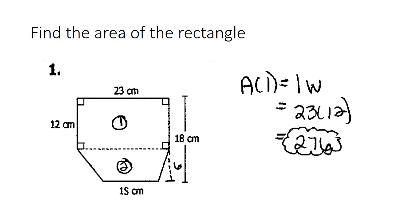 Area of a Sector and Composite Figures 1 - YouTube