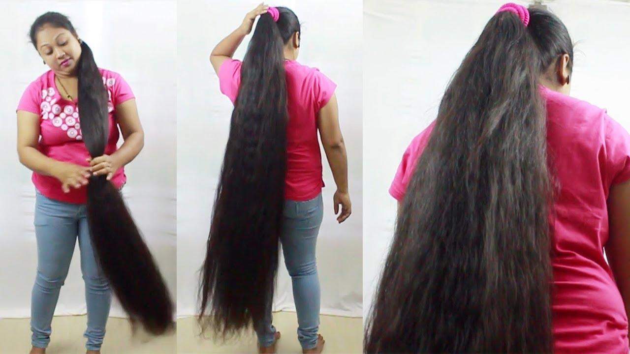 Ponytail Hacks For Long Hair| Easy & Quick Trick to Ponytail Long Hair ...