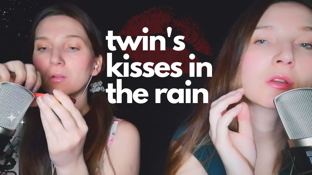 ASMR I Twin's Kisses In The Rain 💋 Tingly Tapping 🤤 No Speaking 🧸 - YouTube