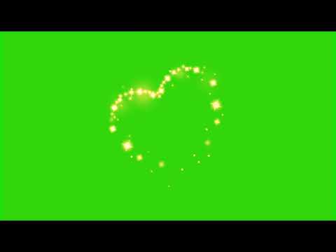 Heart particle / Green screen Love Heart Background Video Hd /Green screen Love particle animation