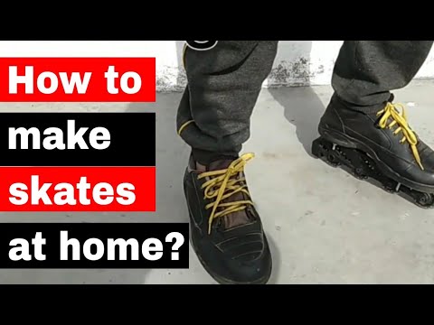 How to make skates at home | arts by ashok - YouTube