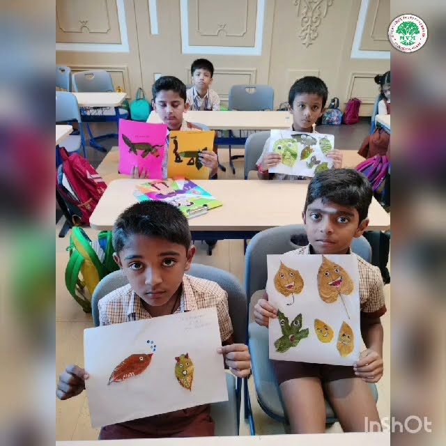 Grade 3A & 3B | Activity - Leaf animal craft - YouTube