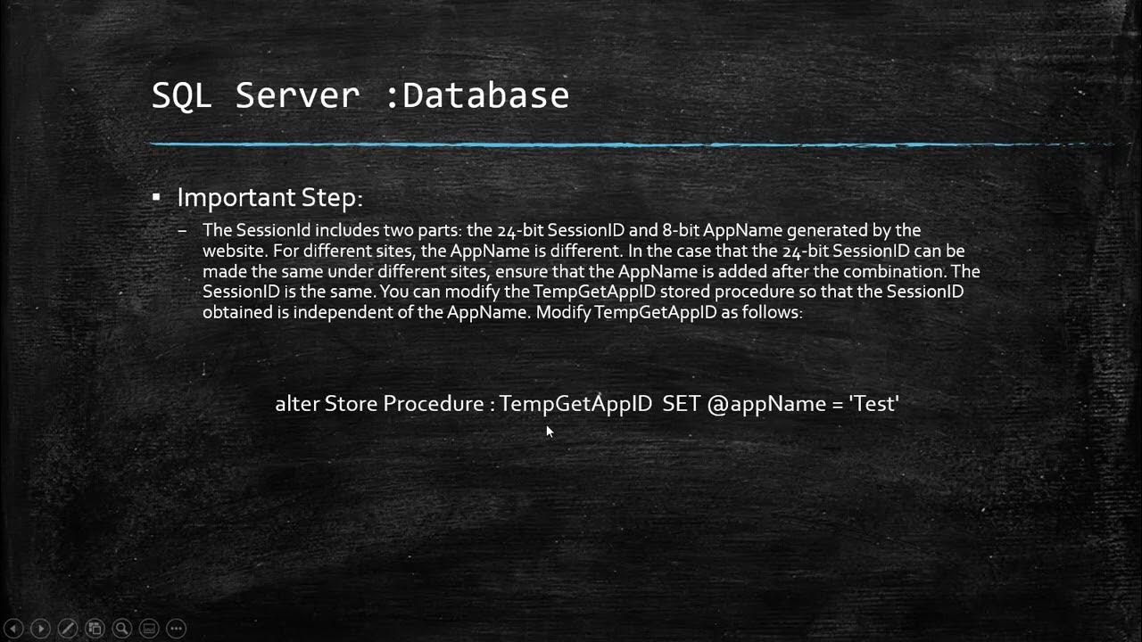 Asp.Net Web Forms SQL Server Session state mode - YouTube