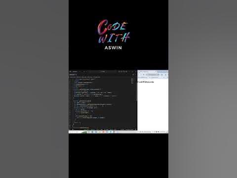 JavaScript Shorts 🚀: Cookies 🍪 #shorts #ytshorts #beginners #codewithaswin #cookies #javascript ...