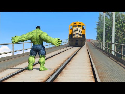 Avengers infinity war (Hulk vs train gta 5) - YouTube