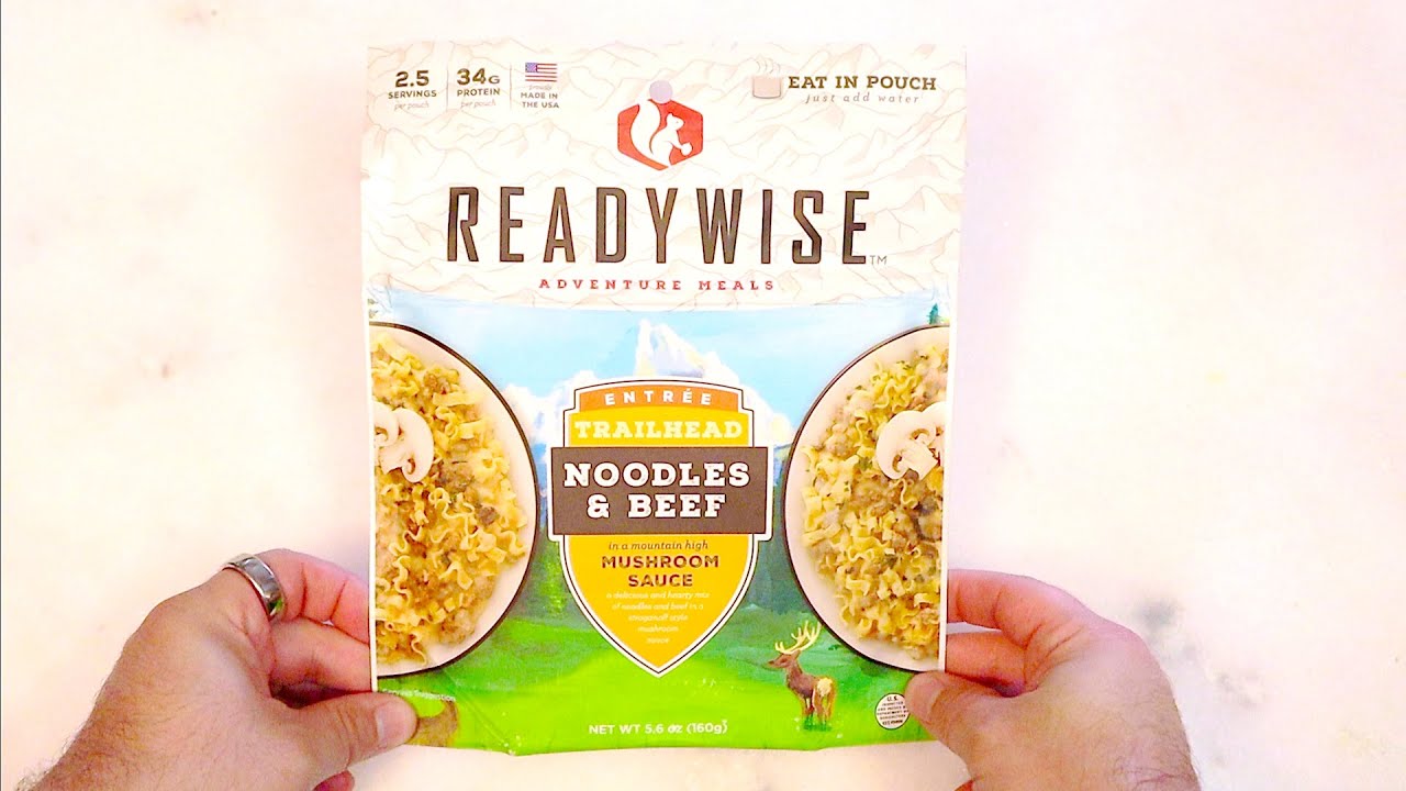 Ready Wise | Noodles & Beef | Freeze Dried Ration - YouTube