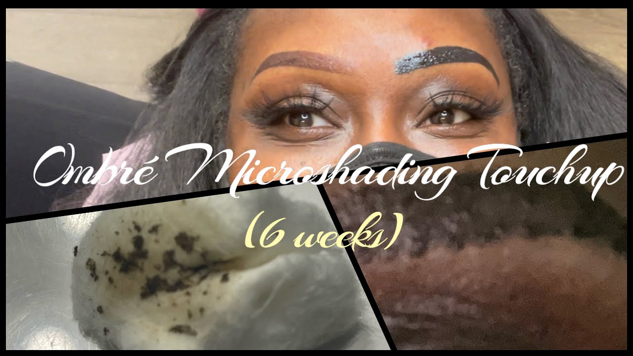 Ombré Microshading Touchup (6 weeks) + Healing Process on Dark Skin ...