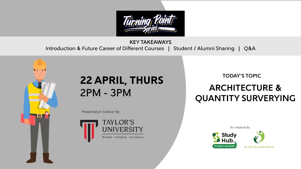 Turning Point Series | Architecture & Quantity Survey (22 April 2021 ...