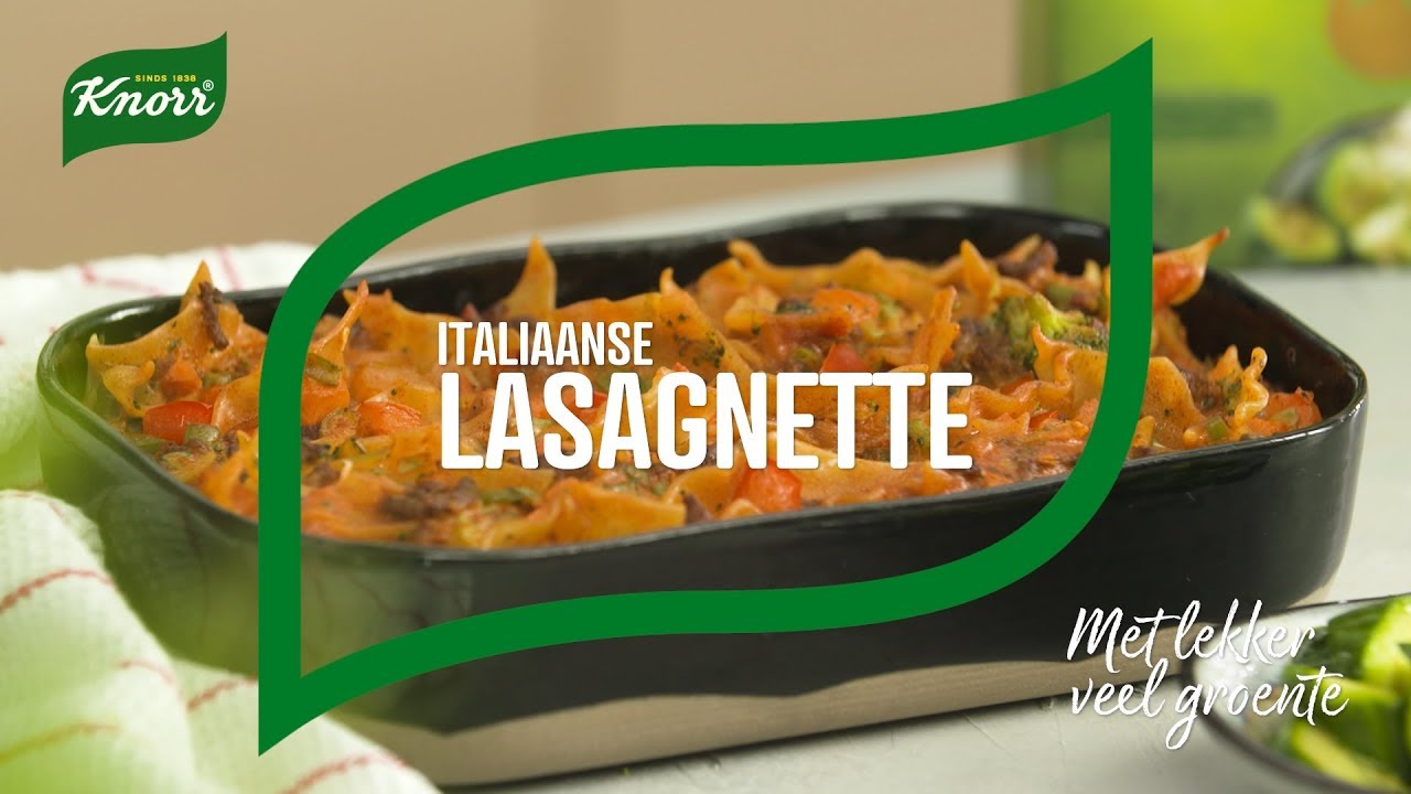 Knorr Lasagnette - YouTube