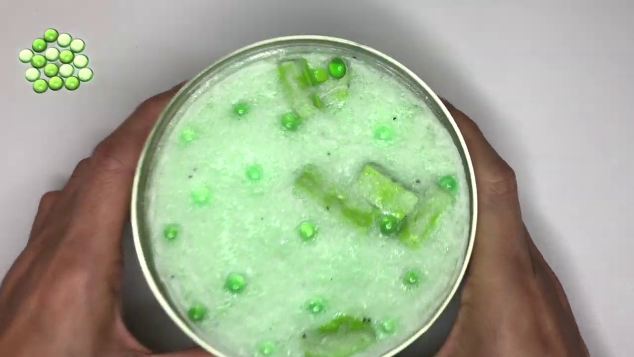 MINT GREEN SLIME l Satisfying Slime ASMR l Relaxing SlimeASMR Videos ...
