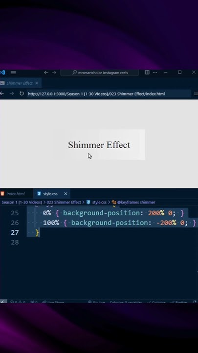 Shimmer effect for UI designer #cssanimation #shimmer #webdevelopment - YouTube