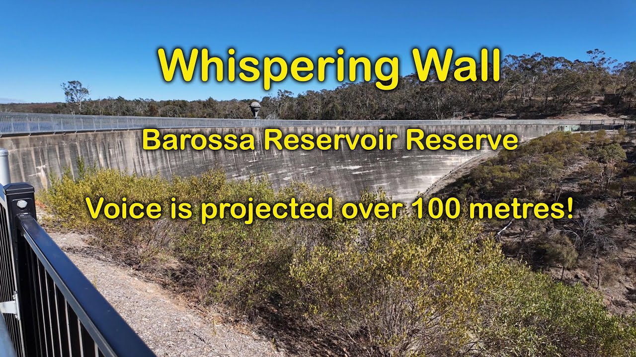 The amazing Whispering Wall, Adelaide, South Australia - YouTube
