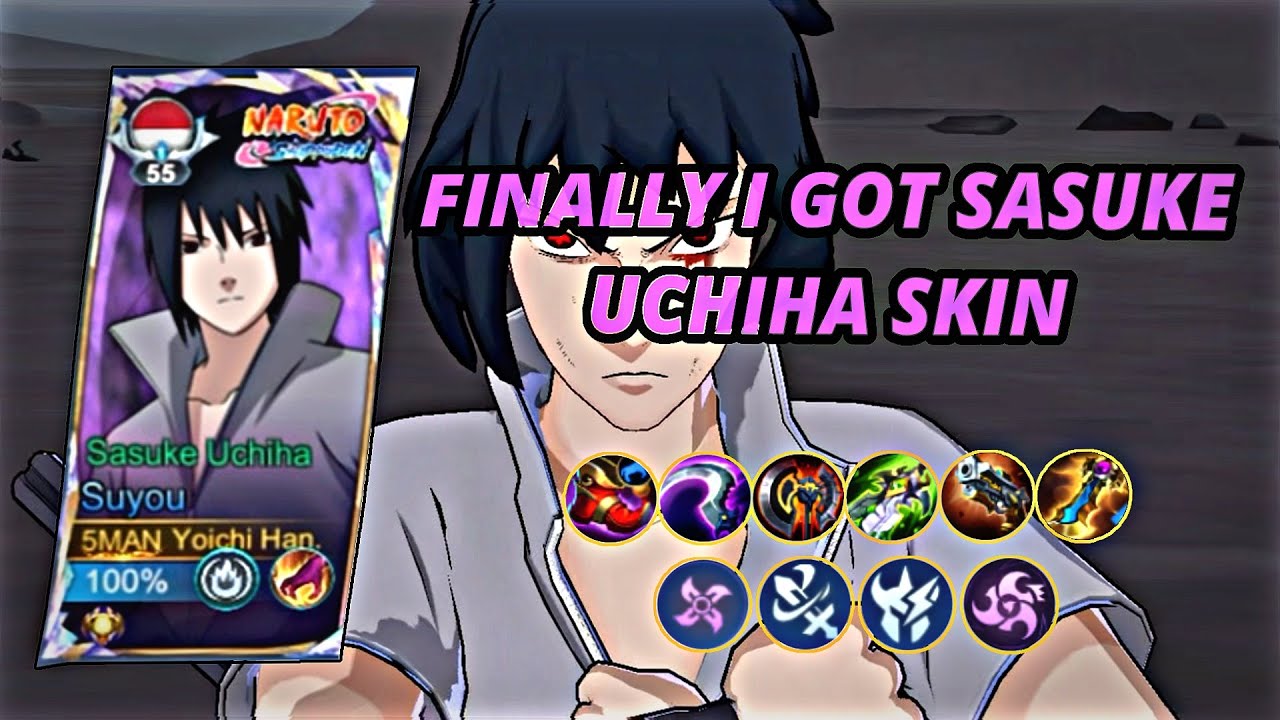 AKHIRNYA AKU DAPAT REVIEW SKIN SASUKE UCHIHA DI RANKED MODE | MOBILE ...