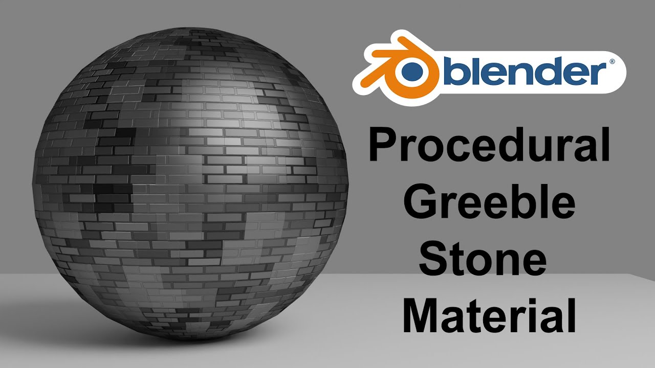 Procedural Greeble Brick Stone Material (Blender Tutorial) #blender # ...