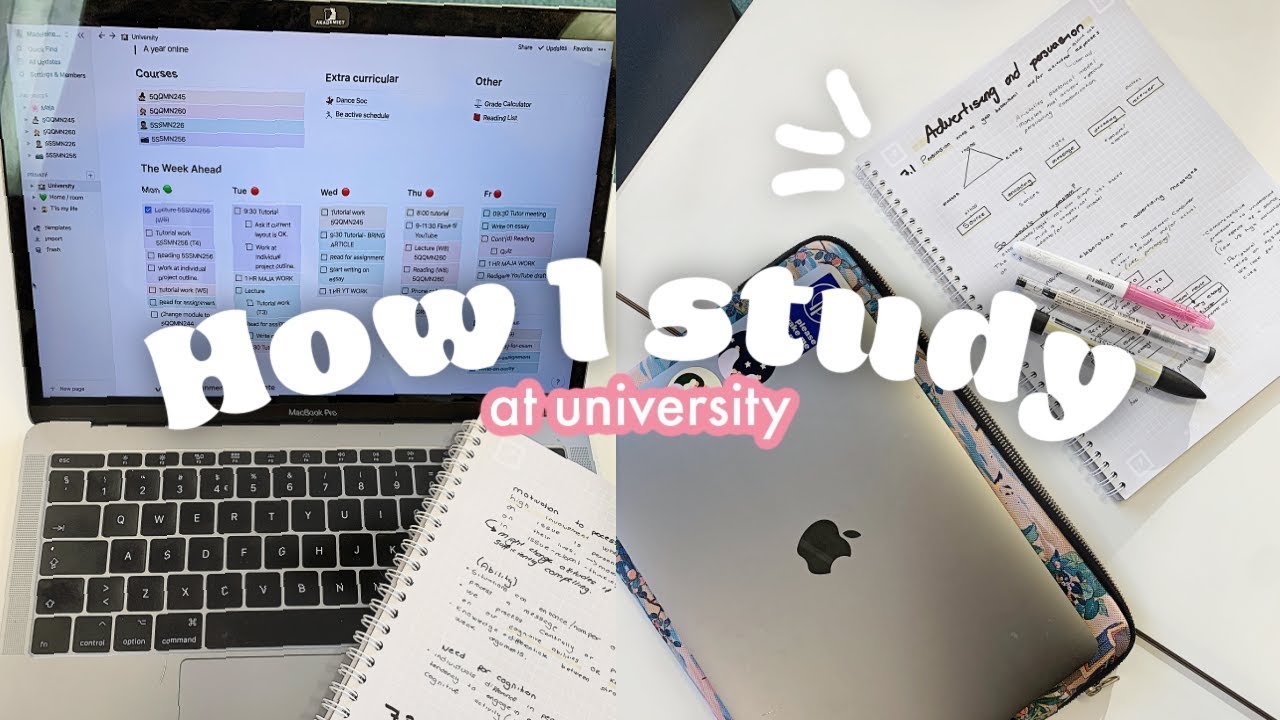 How I Study, Stay Productive and Organized with Online School - YouTube