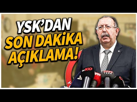 YSK Başkanı Ahmet Yener'den son dakika açıklaması: Yayın yasağı kalktı!