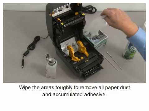 Zebra ZD500 Series: How-to Clean the Printer - YouTube