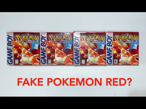 FAKE Pokemon Red Charizard Box & Cart? Repro vs Real Comparison! Is ...