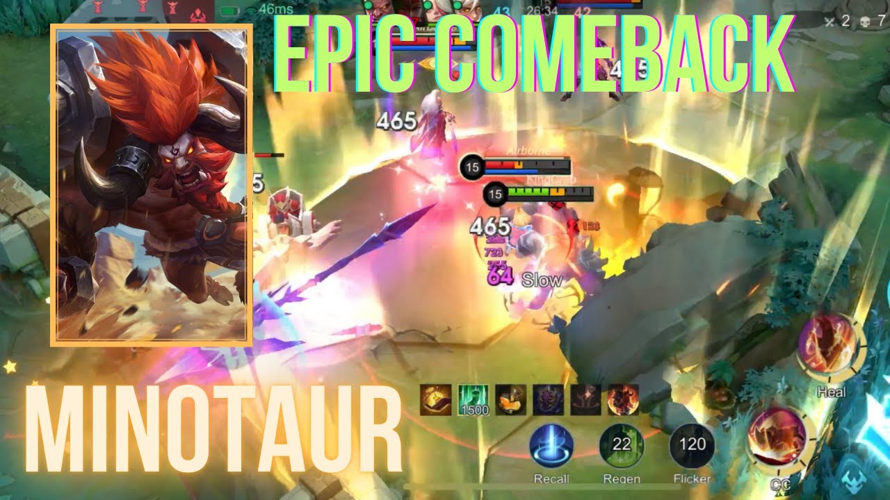 Minotaur Epic Comeback! (Mythic Ranked 30+ mins game) MLBB - YouTube