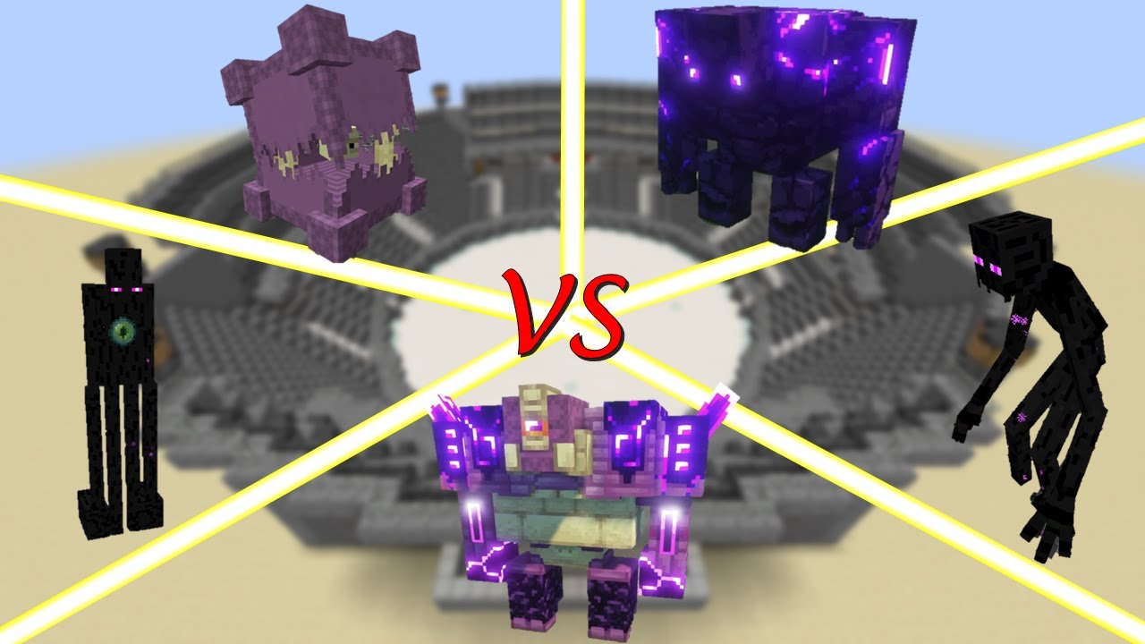 End Mobs round-robin tournament! Which one will win? Minecraft mob ...