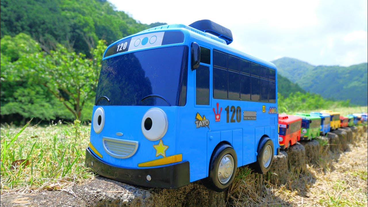 TAYO runs in the woods! ～ Let's find 9 TAYO buses ♪ ～ - YouTube