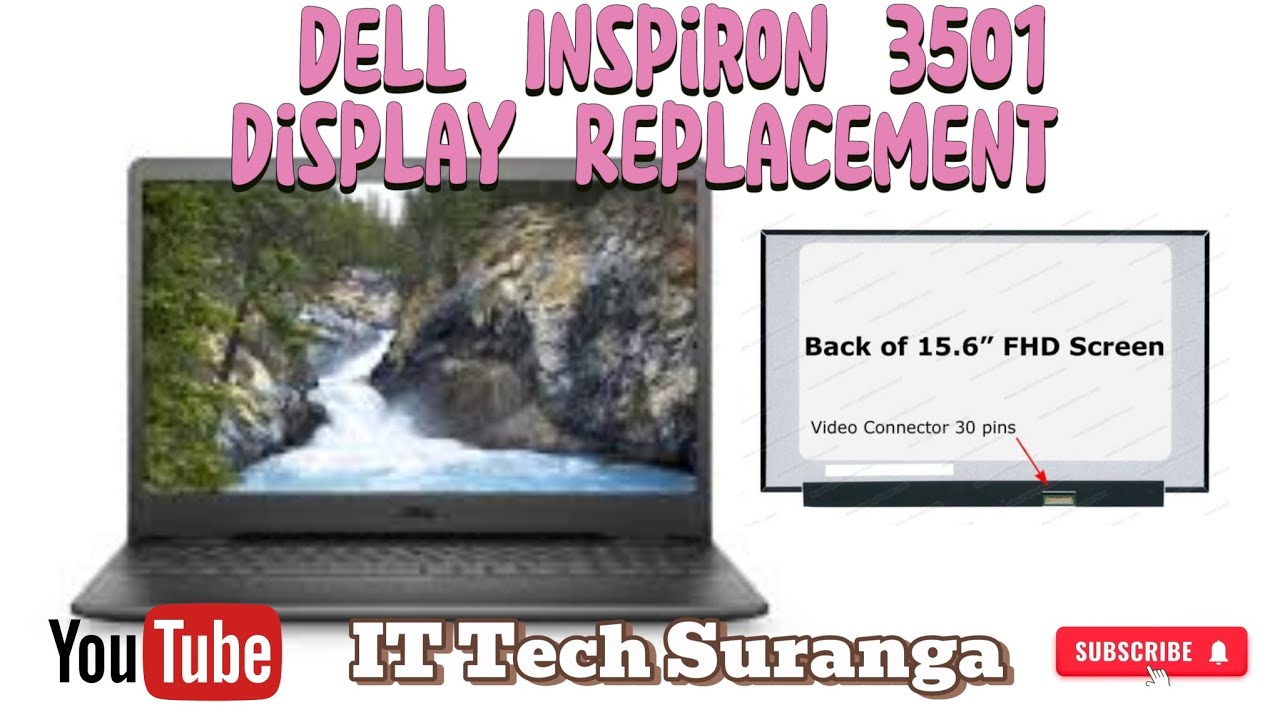 Dell Inspiron 3501 Display Replacement - YouTube