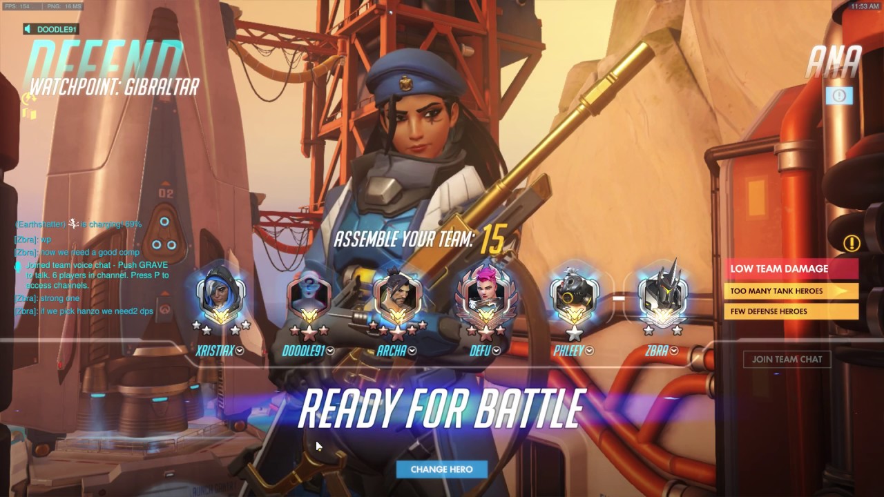 Overwatch Season 4 - Golden Weapon Captain Ana Amari Gameplay ...