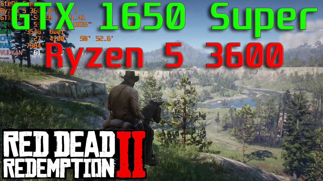 GTX 1650 SUPER: Red Dead Redemption 2/RDR2 Medium Benchmark With Ryzen ...