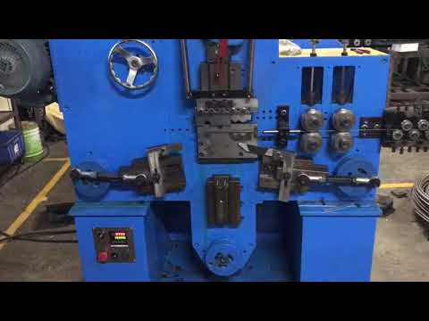 R cotter pin forming machine - YouTube