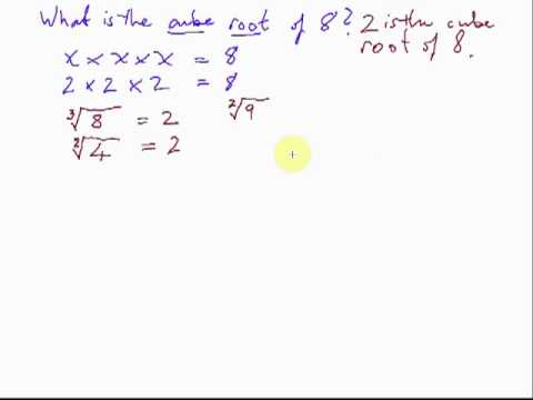 Numeracy 8 - roots - YouTube