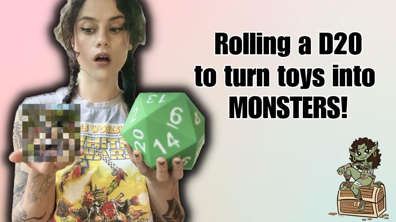 Toy Kitbash Monster Challenge: Rolling a D20! - YouTube