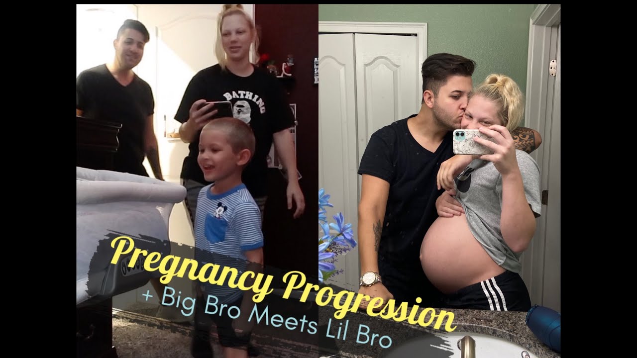 Pregnancy Progression // Big Brother Meets Little Brother - YouTube