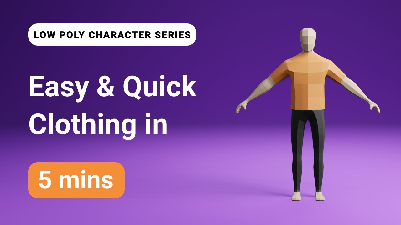 Easy clothing in blender | Part - 3 | 3D modeling process in Blender 2. ...