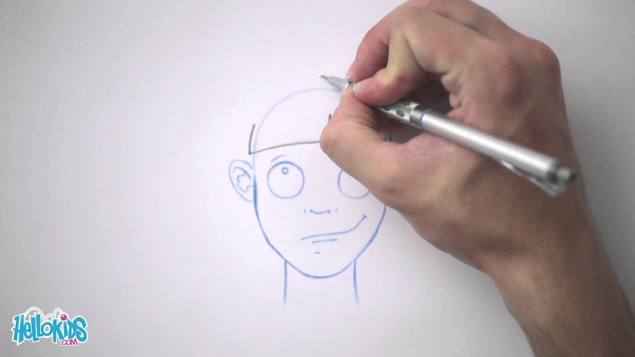 Drawing hair: The fringe (Hellokids) - YouTube