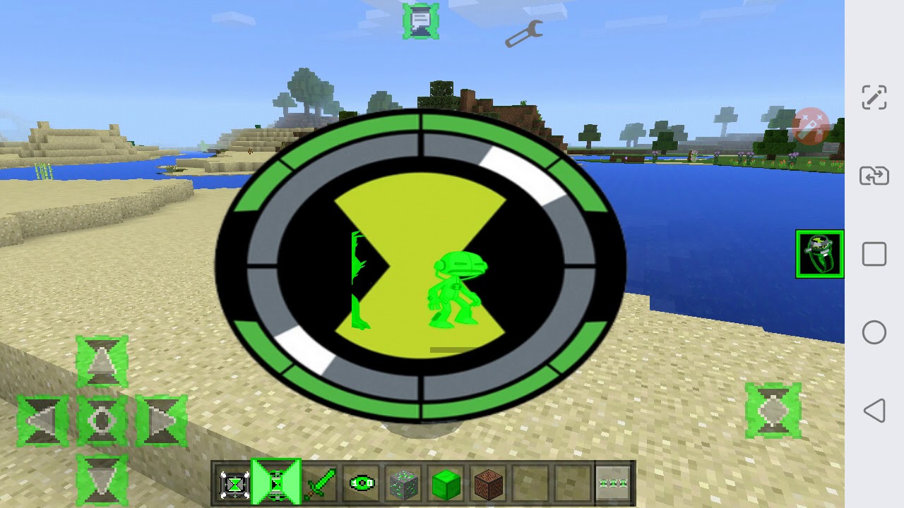 Jogando ben 10 craft mod block launcher - YouTube